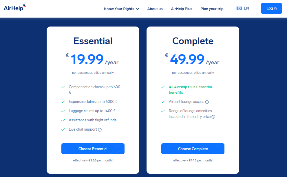 האפשרויות השונות של AIRHELP PLUS - אתיופיה 2026